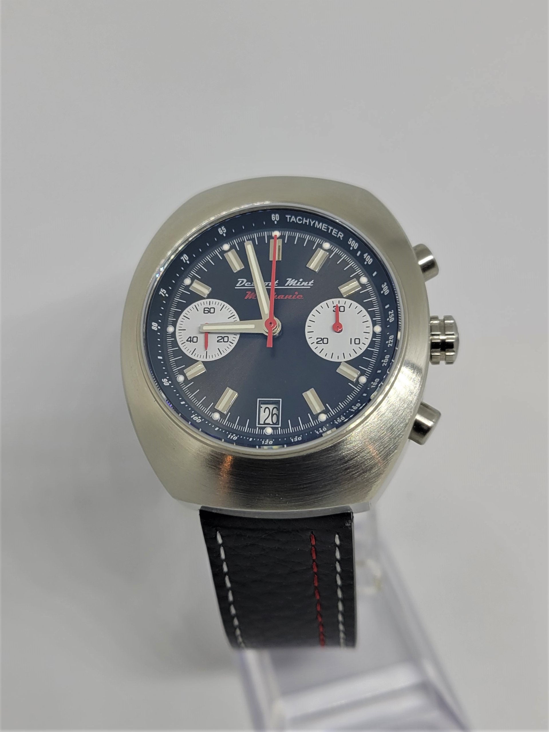 Detroit Mint Mechanic Traditional Automatic Chronograph in Black Dial ...