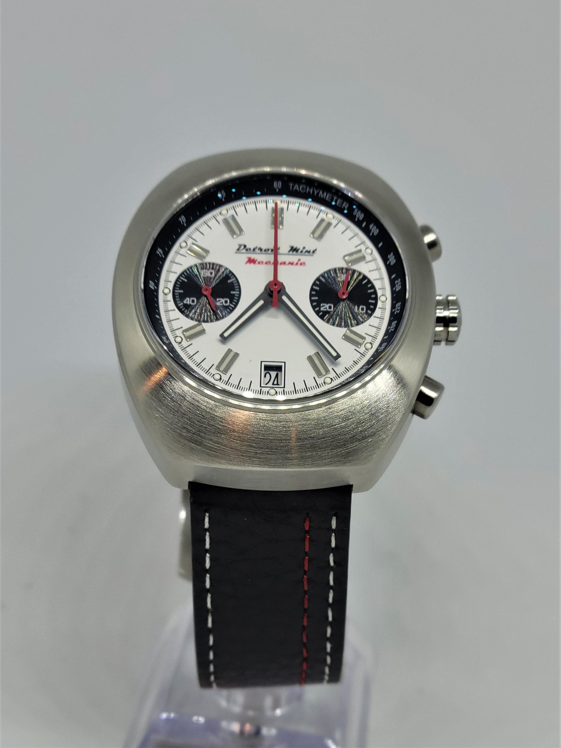 Detroit Mint Mechanic Traditional Automatic Chronograph with brushed ...