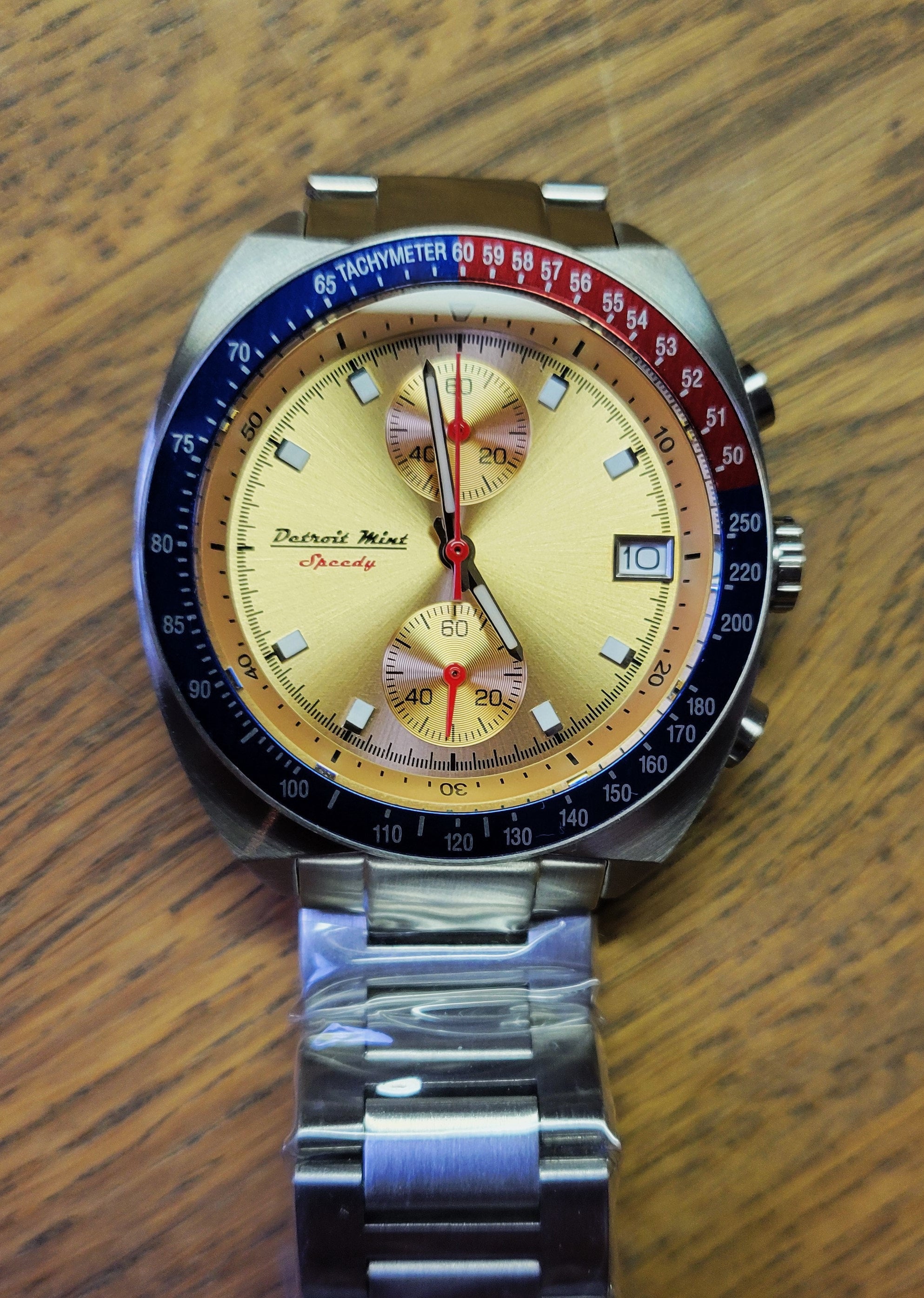 Detroit Mint Speedy Chronograph Gold Pogue | Detroit Mint