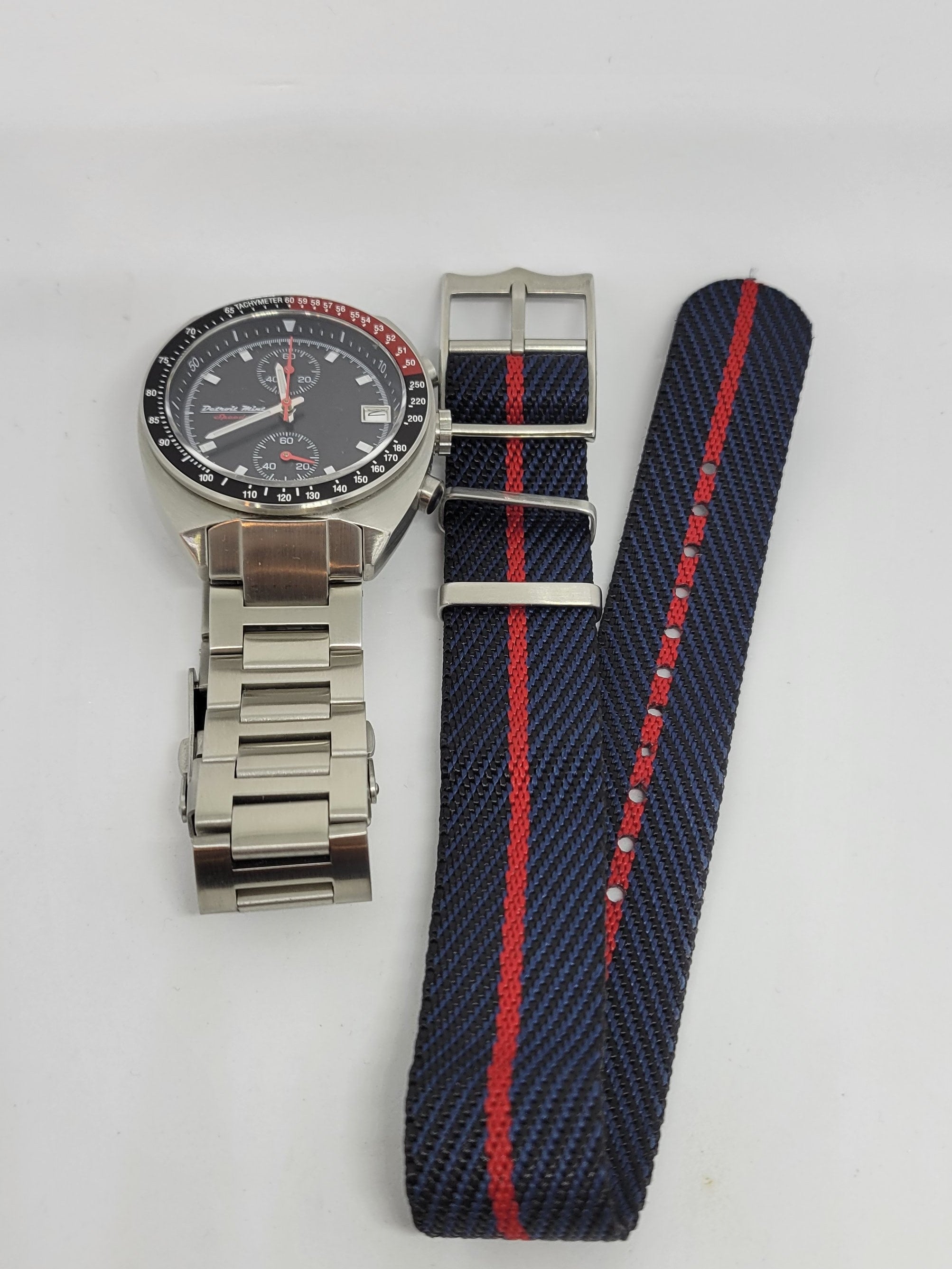 Detroit Mint Speedy Chronograph Blue Horizon Dial | Detroit Mint